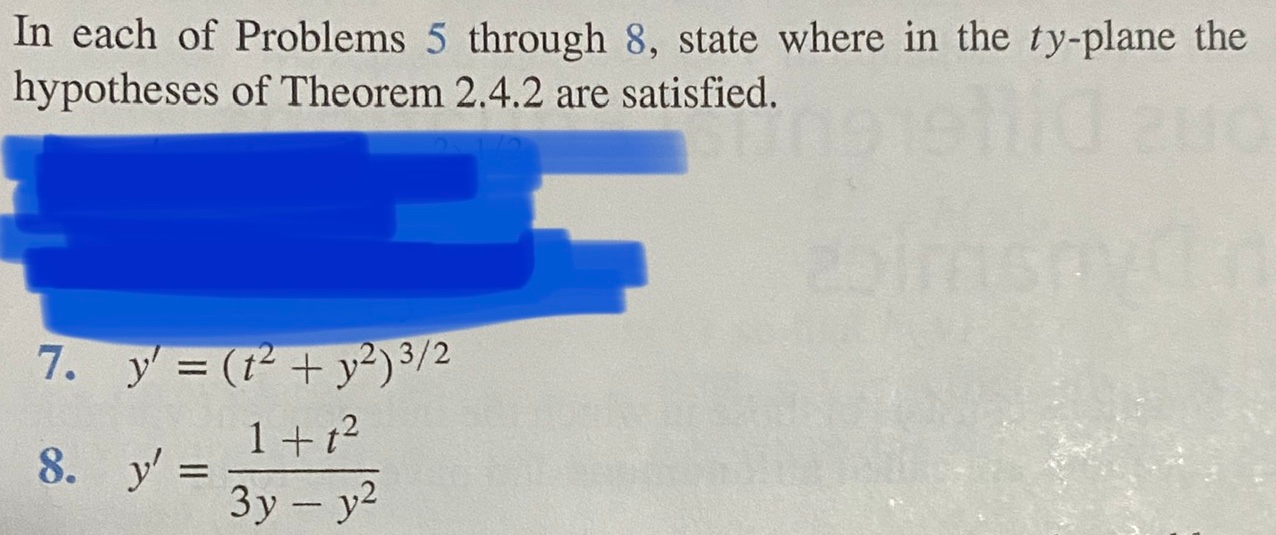 Solved *** DIFFERENTIAL EQUATION FOR MATH SUBJECT | Chegg.com