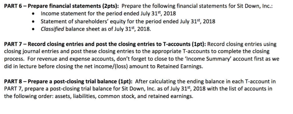 Solved (10pts) Comprehensive Accounting Cycle Problem: | Chegg.com