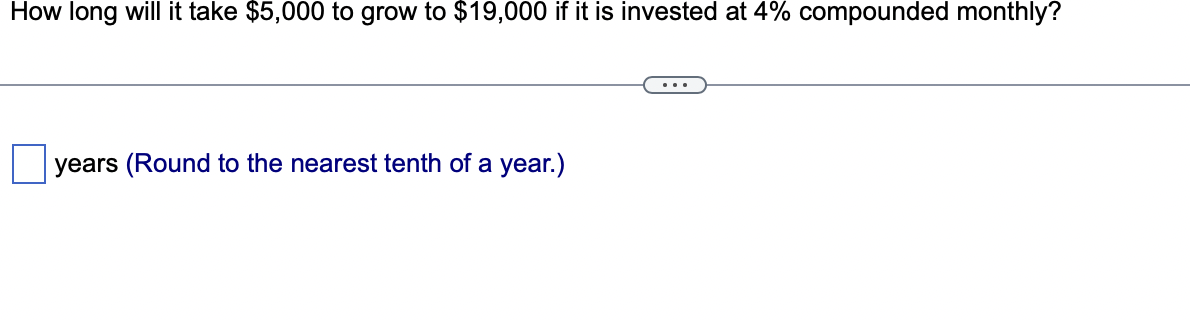 Solved years (Round to the nearest tenth of a year.) | Chegg.com