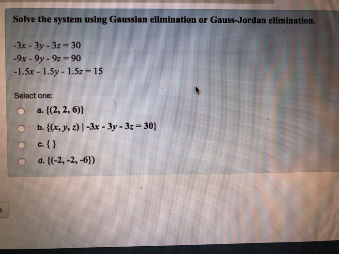 Solved Determine the solution set for the system represented | Chegg.com Solved Determine the solution set for the system represented | Chegg.com