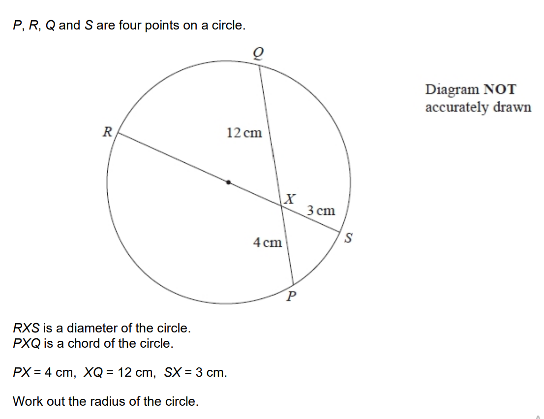 Solved P, R, Q and S are four points on a circle. Q Diagram | Chegg.com