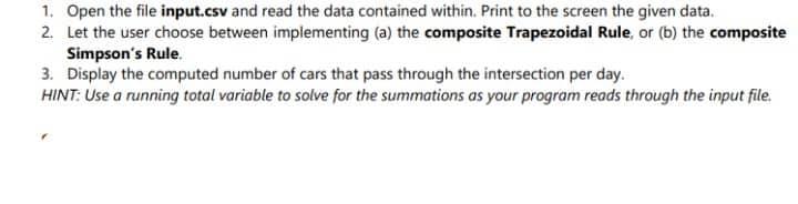 Solved Develop A Program That Reads From An Input Csv File 1488