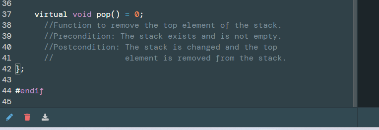 Solved This operation copies the elements of a stack in | Chegg.com