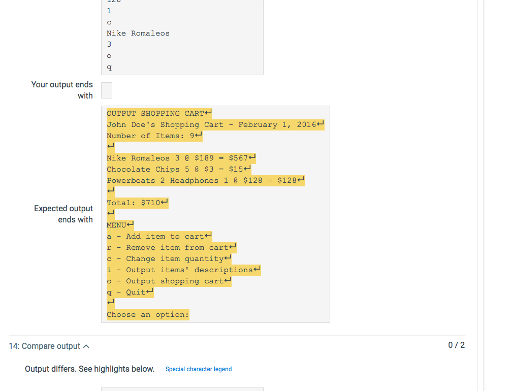 Solved 7.11 LAB: Online shopping cart - Part 2 This program | Chegg.com