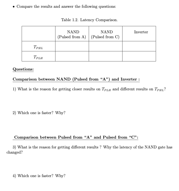 Solved 1.1 Pulsed from "A" Write the netlist of the circuit | Chegg.com
