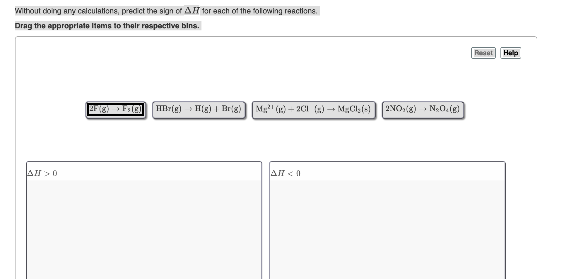 Solved Without doing any calculations, predict the sign of | Chegg.com