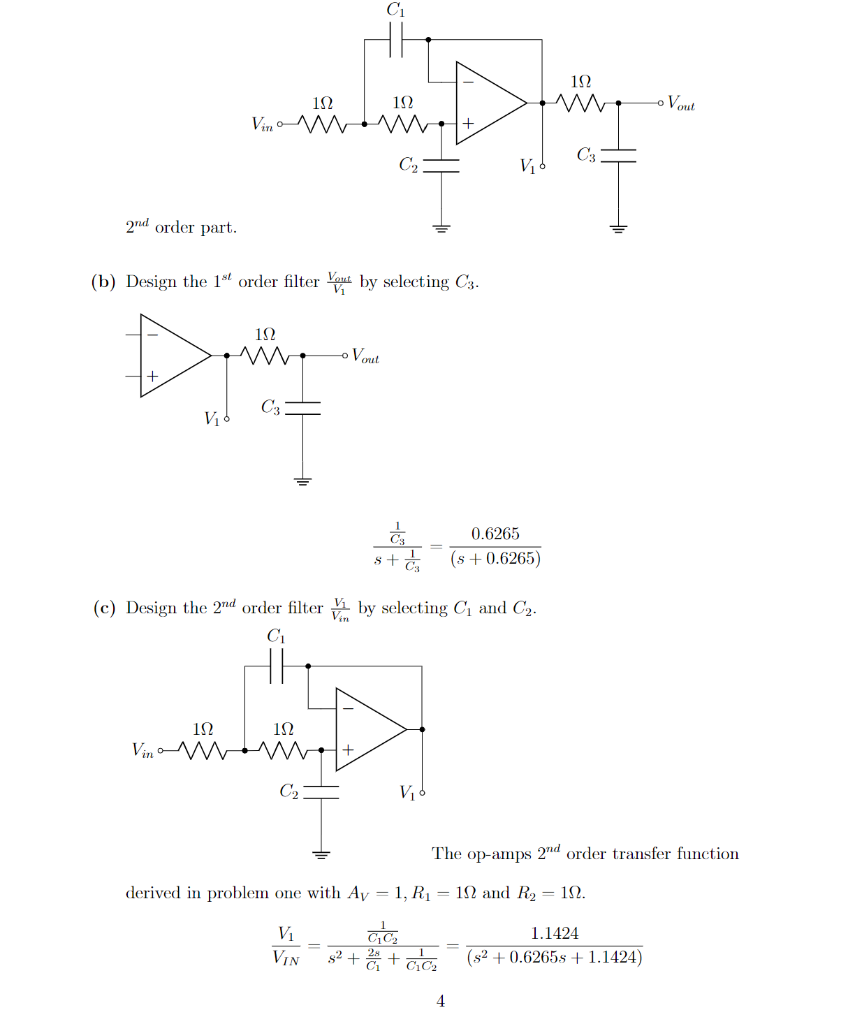 Solved Exercise 2. Using a third-order prototype 0.5-dB | Chegg.com