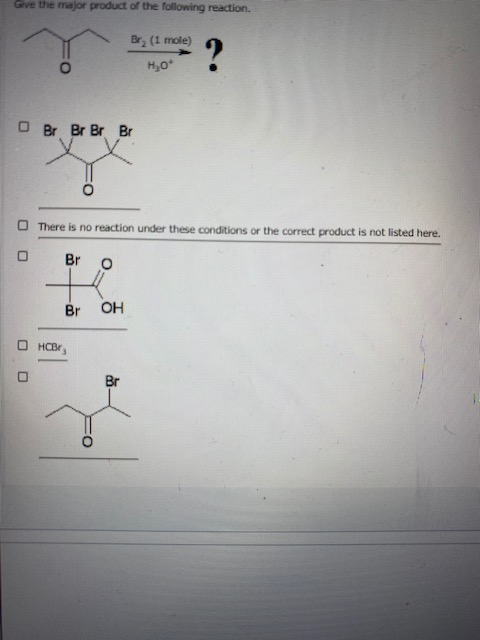 Solved Gve the major product of the following reaction. Brz | Chegg.com