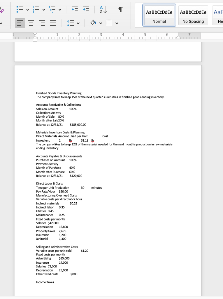 The company is preparing its budget for the coming | Chegg.com