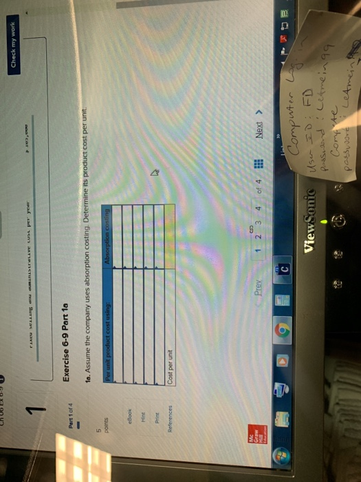 Solved Help Save & Exit Submit Ch 06 Ex 6-9 Check my work | Chegg.com