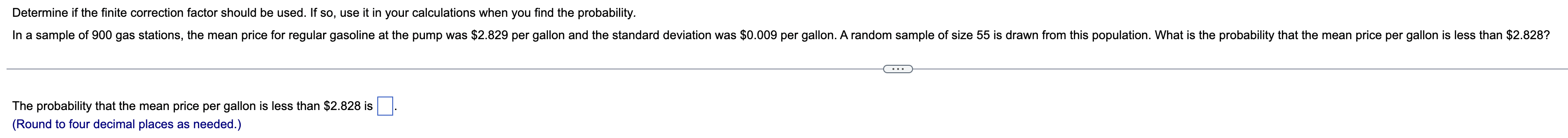 Solved Determine If The Finite Correction Factor Should Be