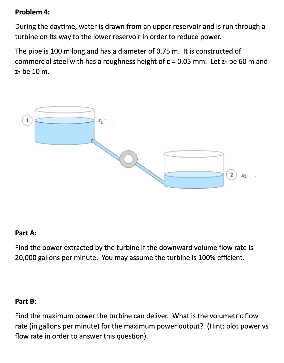 Solved Problem 4:During the daytime, water is drawn from an | Chegg.com