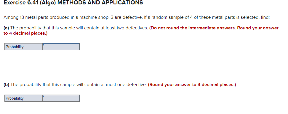 Solved Exercise 6.41 (Algo) METHODS AND APPLICATIONS Among | Chegg.com