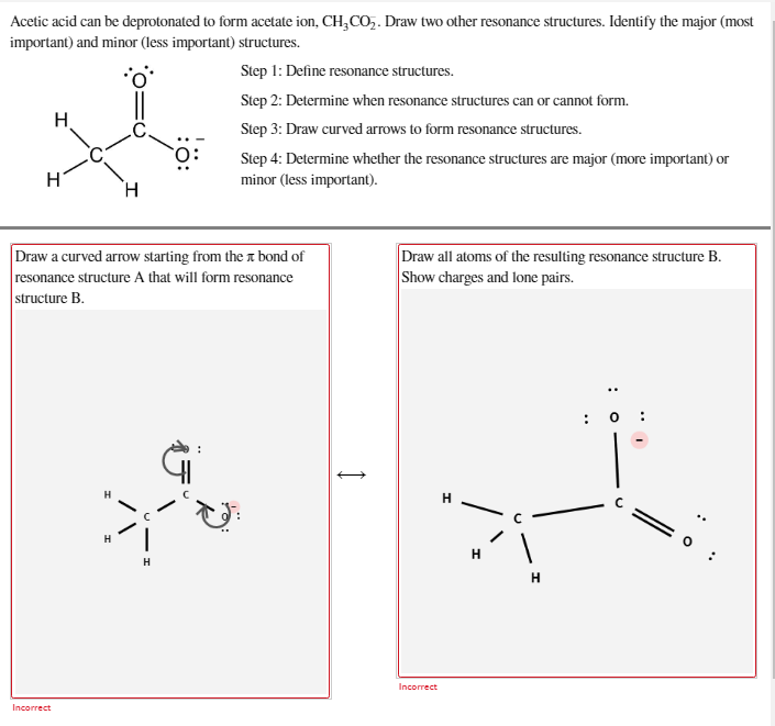 Solved Acetic acid can be deprotonated to form acetate ion, | Chegg.com