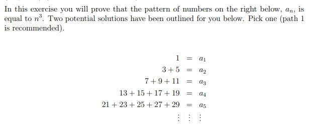 Solved In this exercise you will prove that the pattern of | Chegg.com