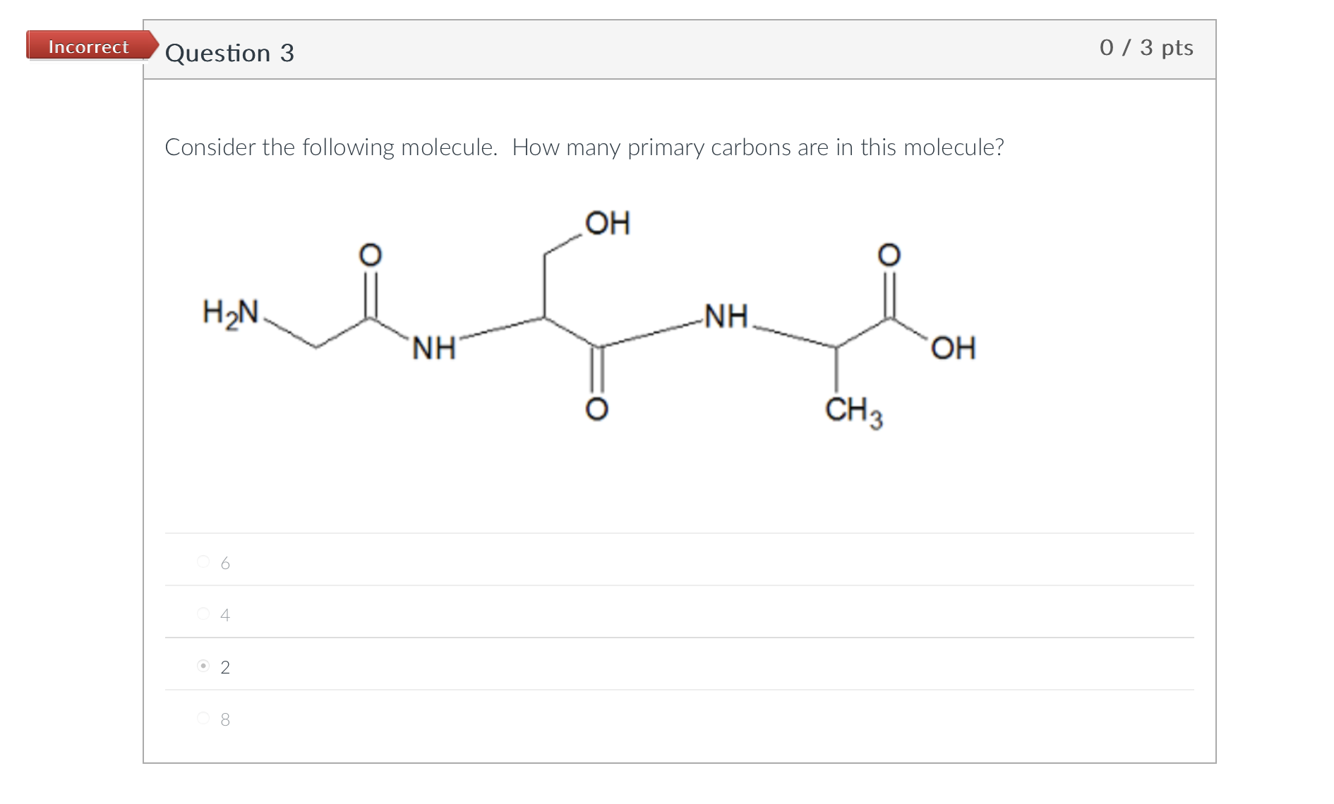 Solved Incorrect Question 3Consider the following molecule. | Chegg.com Solved Incorrect Question 3Consider the following molecule. | Chegg.com