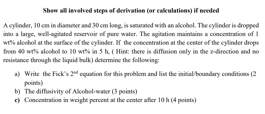 Solved Show all involved steps of derivation (or | Chegg.com