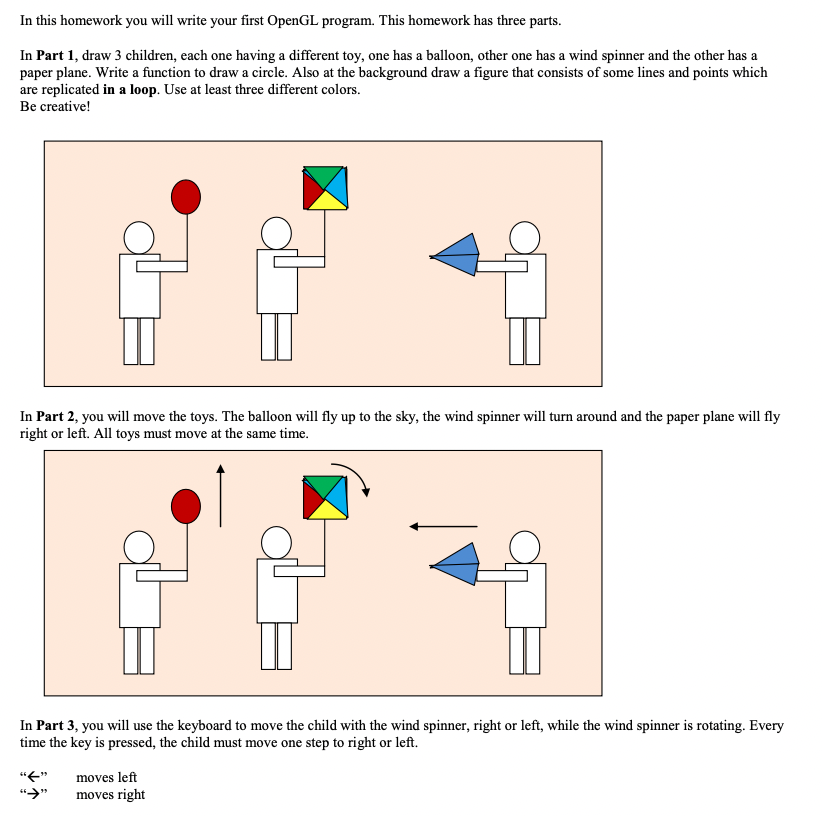 In this homework you will write your first OpenGL | Chegg.com