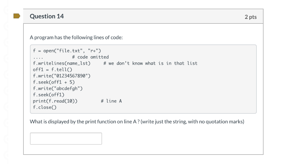 Solved Question 8 2 pts Consider these Python functions: def | Chegg.com