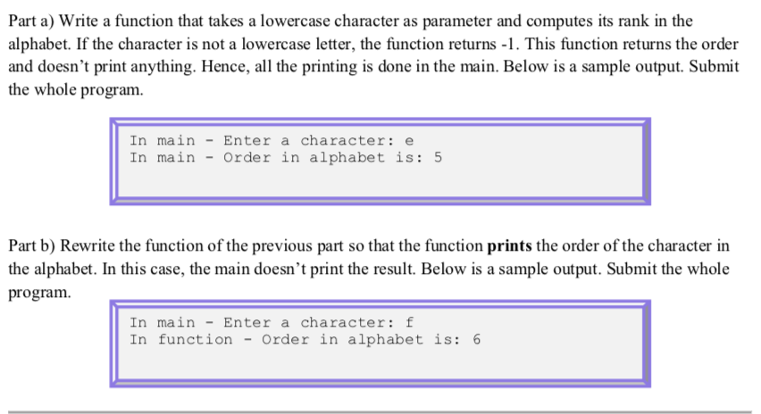 Solved In C Codepart A Write A Function That Takes A Low