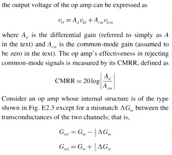 Solved 2.8 Nonideal (i.e., real) operational amplifiers | Chegg.com
