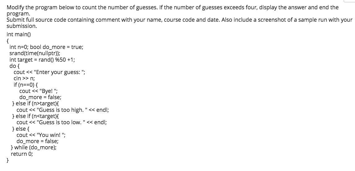 Solved Modify The Program Below To Count The Number Of 2947