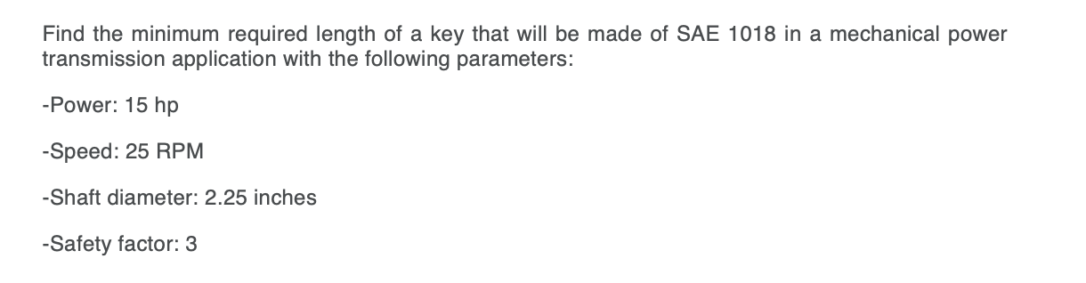 Solved Find the minimum required length of a key that will | Chegg.com