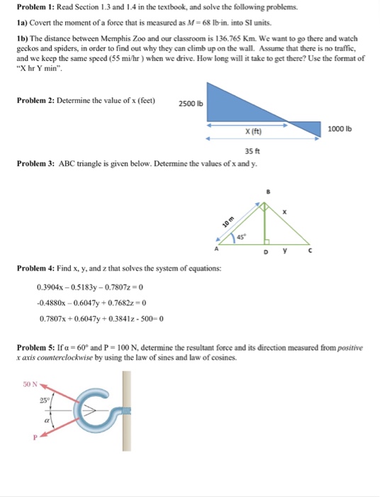 Solved Problem 1: Read Section 1.3 and 1.4 in the textbook, | Chegg.com