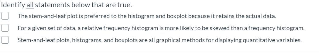 Solved Identify all statements below that are true. The | Chegg.com