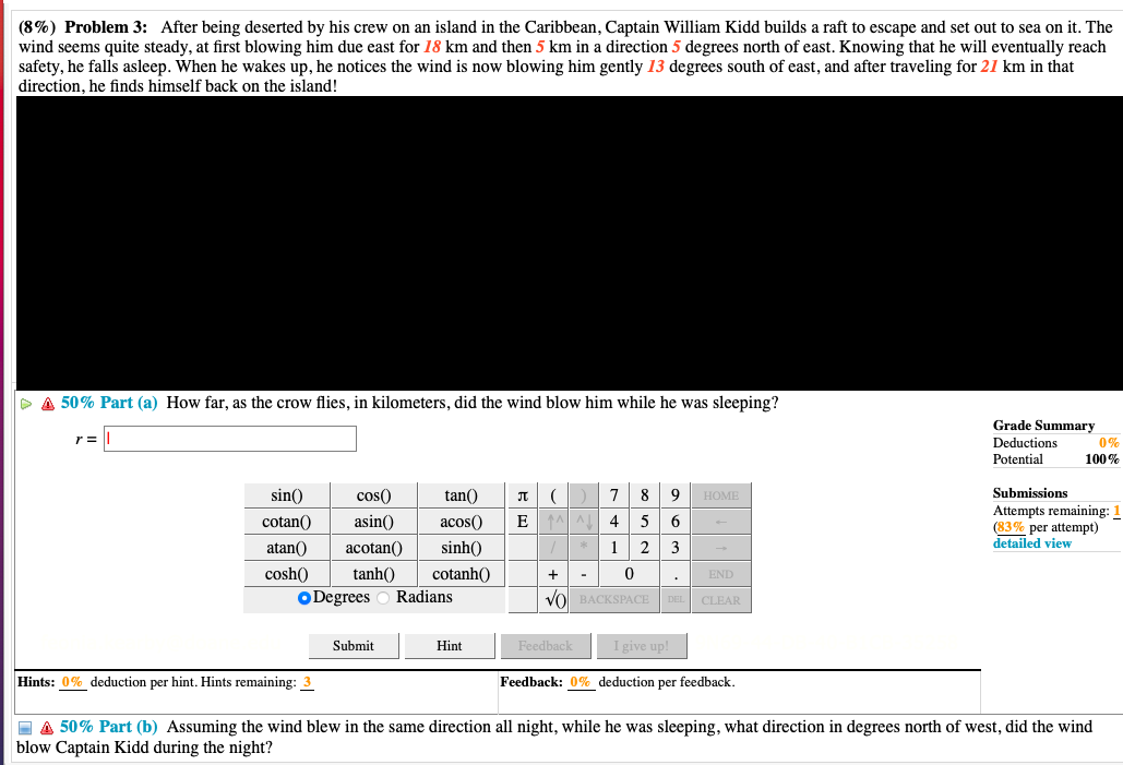 Solved Please answer parts A and B using correct values ( | Chegg.com