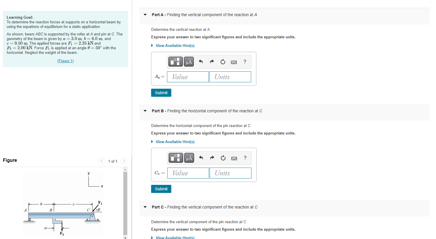 Solved Learning Goal: Part A - Finding the vertical | Chegg.com