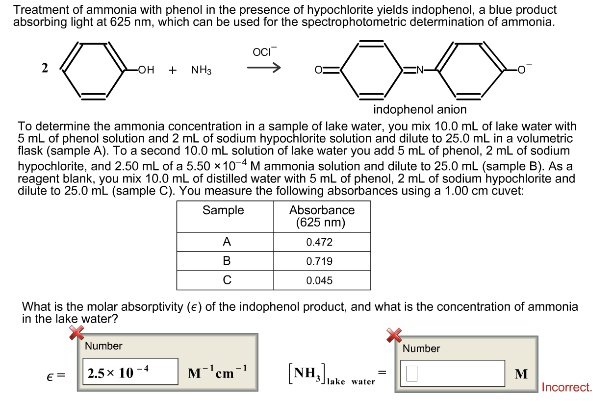 Solved Treatment of ammonia with phenol in the presence of | Chegg.com
