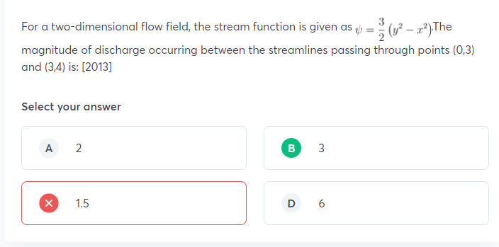For a two-dimensional flow field, the stream function | Chegg.com