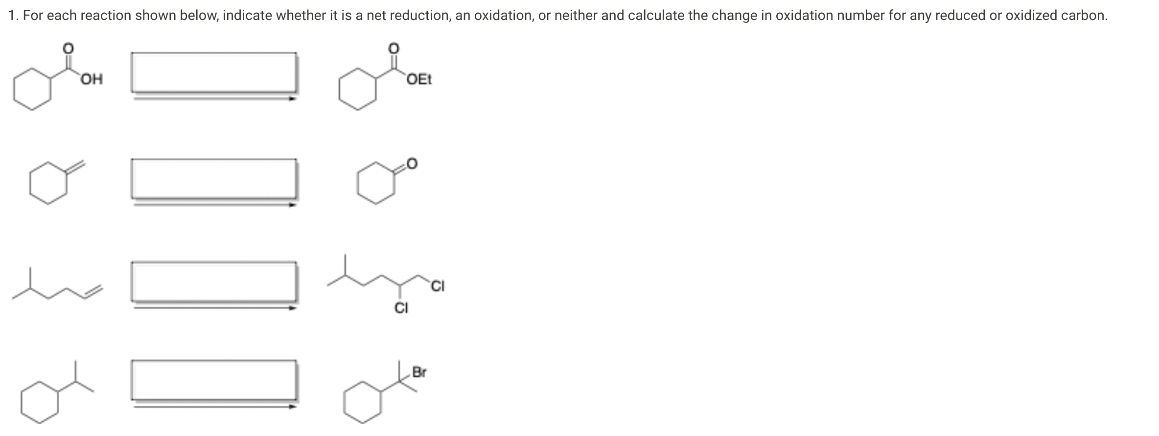 Solved For each reaction shown below, indicate whether it is | Chegg.com