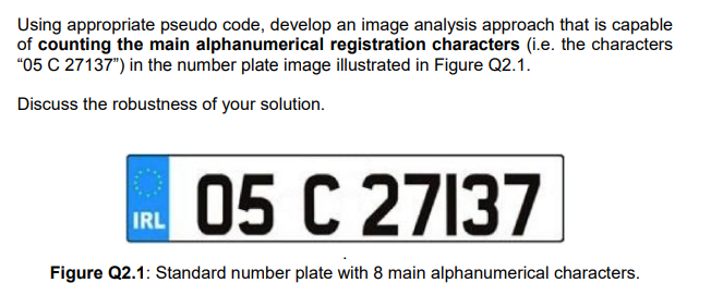 Solved Using Appropriate Pseudo Code Develop An Image 8845