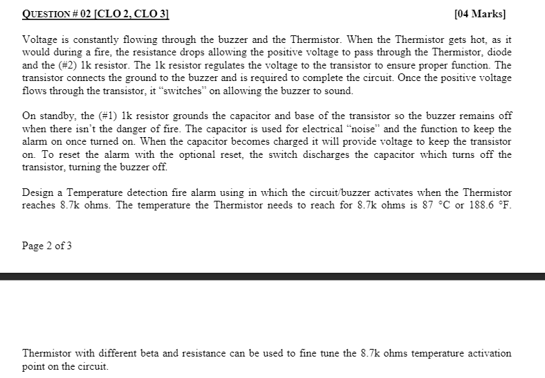 Solved QUESTION #02 (CLO 2, CLO 3] [04 Marks] Voltage is | Chegg.com