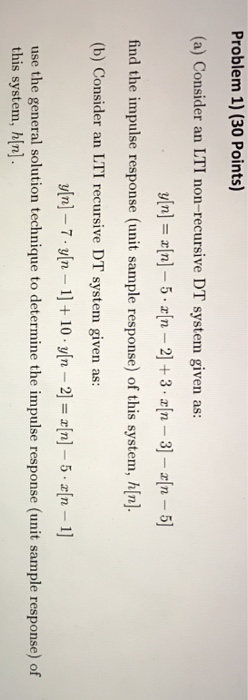 Solved Consider an LTI non-recursive DT system given as: | Chegg.com