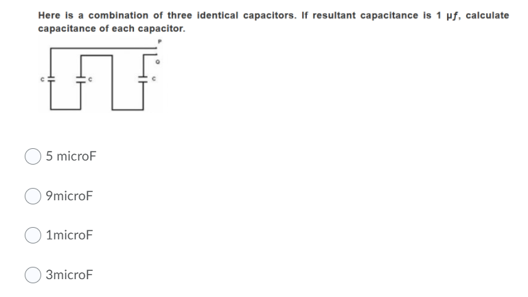 Solved Here is a combination of three identical capacitors. | Chegg.com