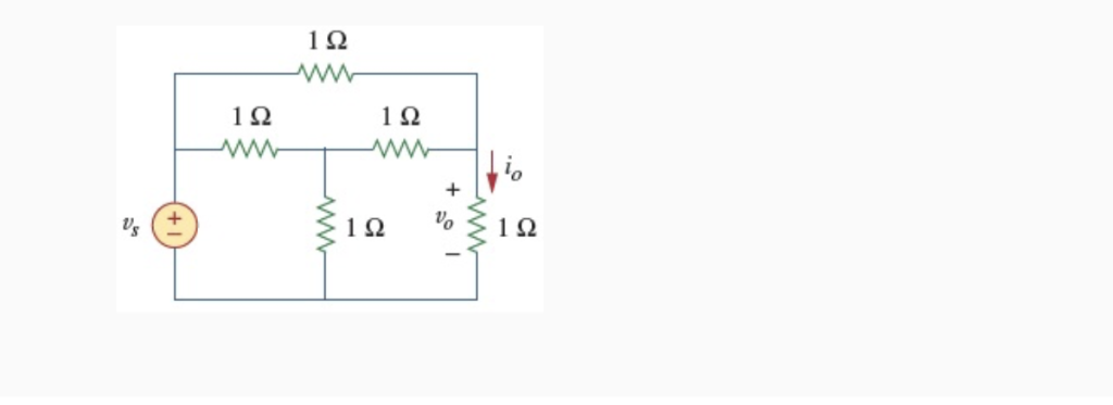 Solved In the given circuit, calculate vo and io when vs = 6 | Chegg.com Solved In the given circuit, calculate vo and io when vs = 6 | Chegg.com