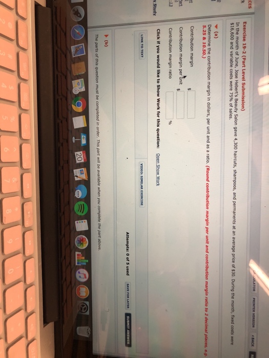 Solved CES Exercise 19-2 (Part Level Submission) In the | Chegg.com