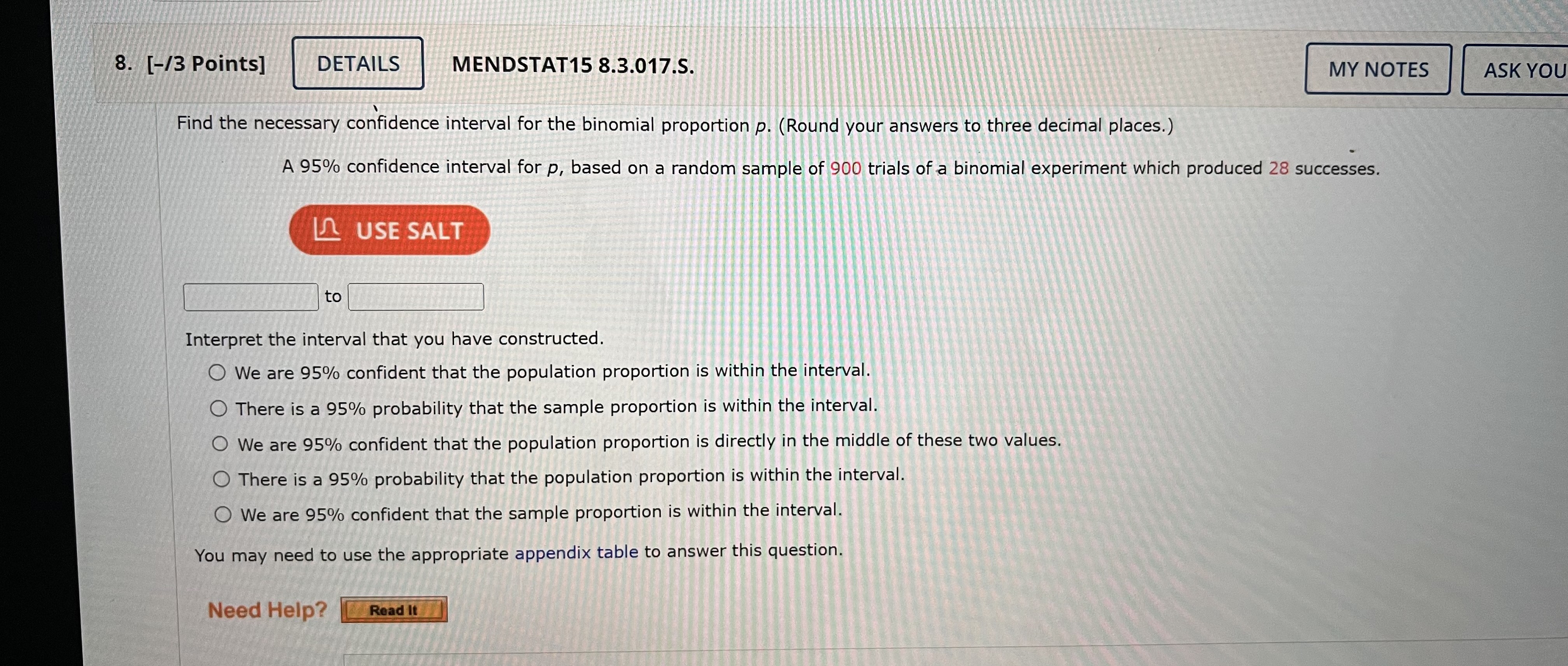 Solved Find The Necessary Confidence Interval For The