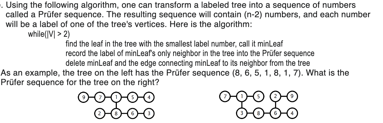 Solved Using The Following Algorithm One Can Transform A 8905