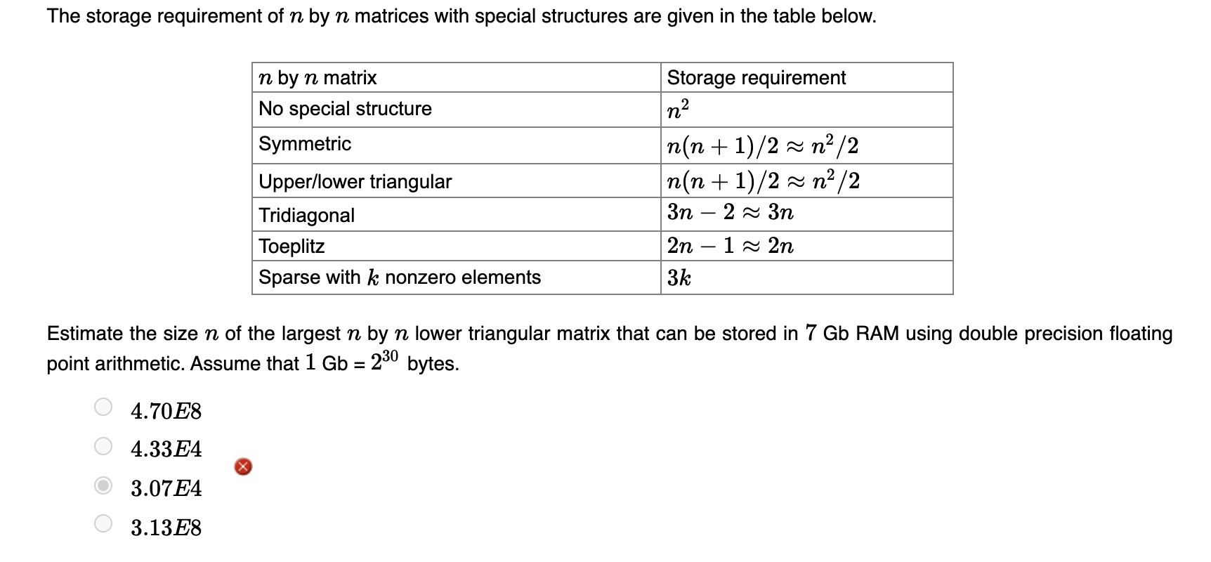 Solved The computational complexities of some common | Chegg.com