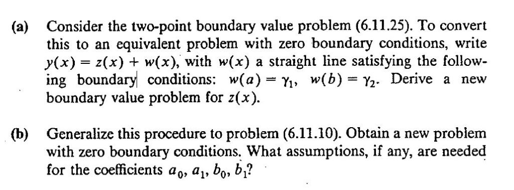 Consider the two-point boundary value problem | Chegg.com