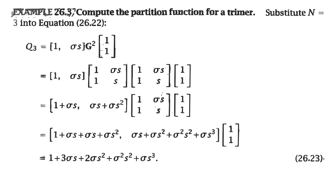 Write the Zimm-Bragg partition function Q4 in terms | Chegg.com