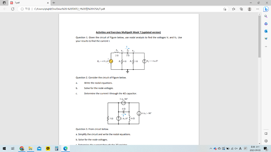 Solved Activities and Exercises Multipath Week 7 (updated | Chegg.com