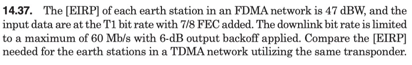 Solved 14.37. The [EIRP] of each earth station in an FDMA | Chegg.com