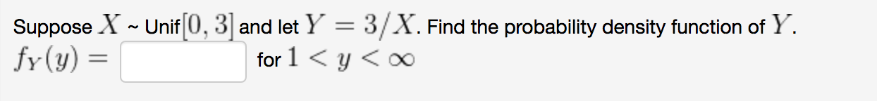 Solved 1. Let ~ Unif. Find the probability density function | Chegg.com