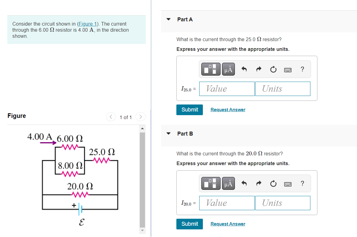 Solved Consider the circuit shown in (Figure 1). The current | Chegg.com