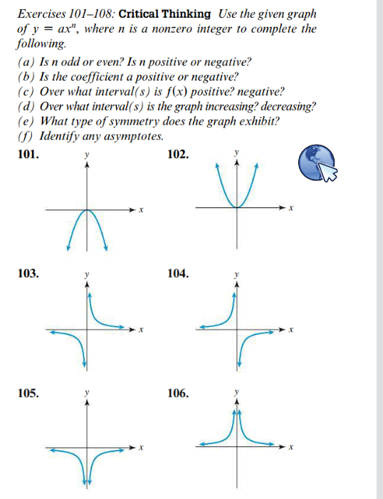 Solved Exercises 101-108: Critical Thinking Use the given | Chegg.com